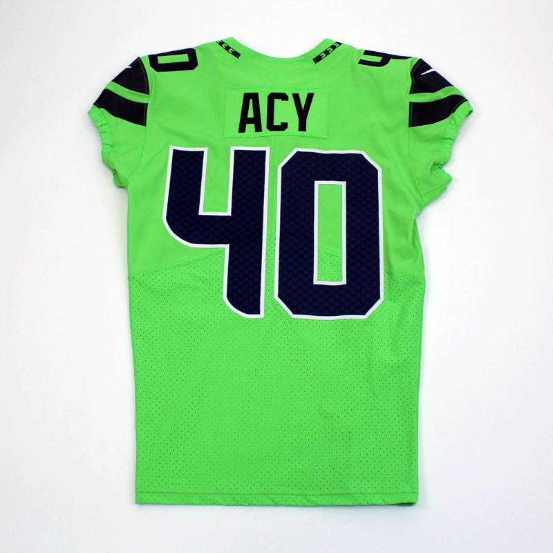 Team-Issued DeMarkus Acy #40 Color Rush Jersey - SA#10370 – Seattle ...
