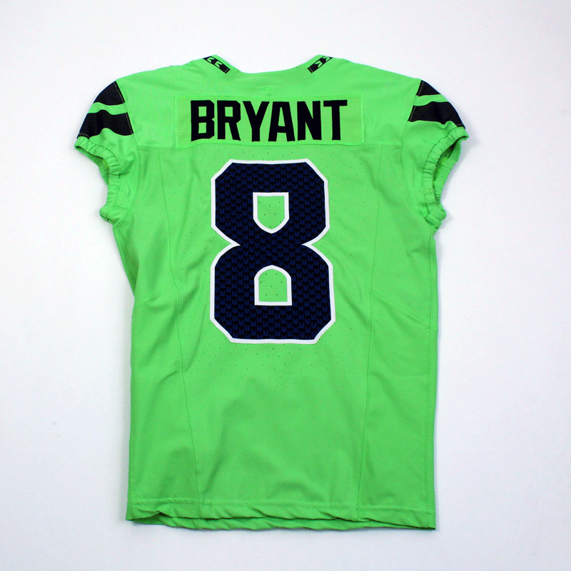 Game-Used Coby Bryant #8 Color Rush Jersey 12.15.24 vs Packers - SA#11 ...