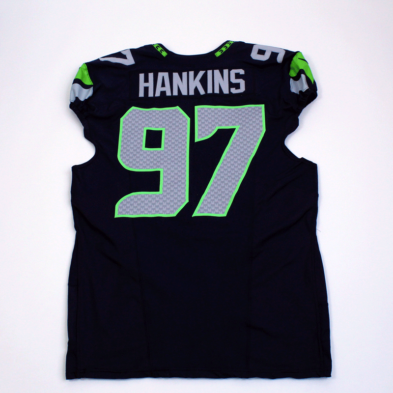Game-Used Johnathan Hankins #97 Home Jersey vs Cardinals 11.24.24 - SA ...