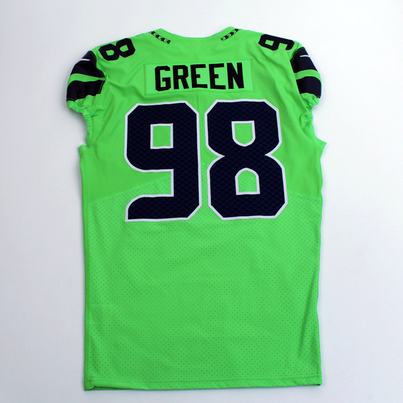Team-Issued Rasheem Green #98 Color Rush Jersey - SA#10296 – Seattle ...