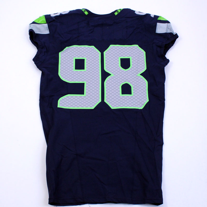 Team-Issued Blank #98 Home Jersey - SA#11856 – Seattle Seahawks