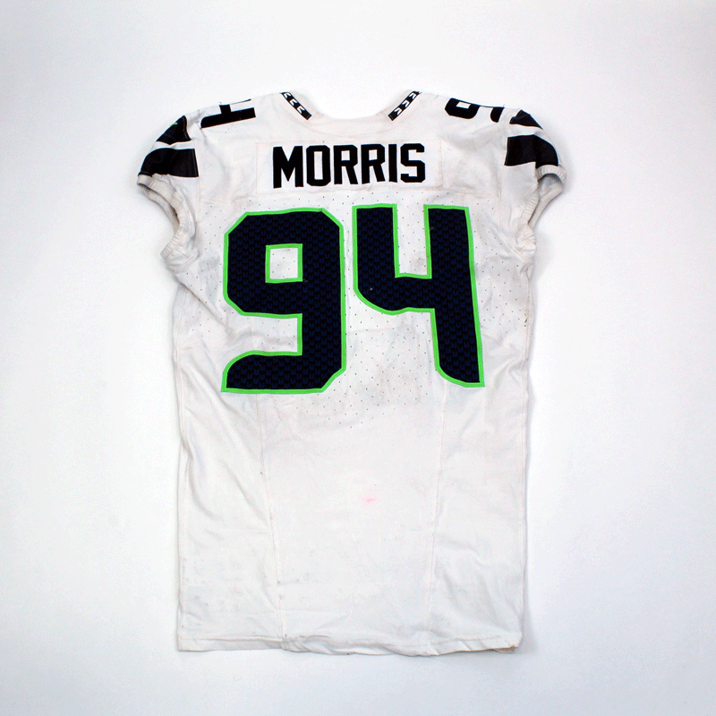 Game-Used Mike Morris #94 Road Jersey vs Los Angeles Chargers 8.10.24 ...