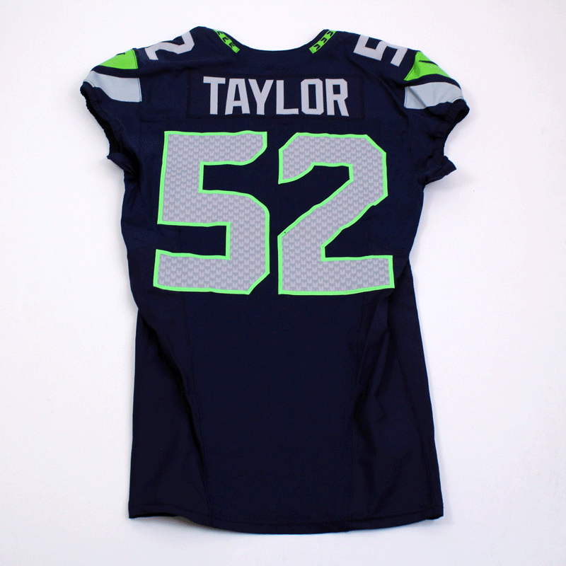 Game-Used Darrell Taylor #52 Home Jersey vs Steelers 12.31.23 - SA#118 ...