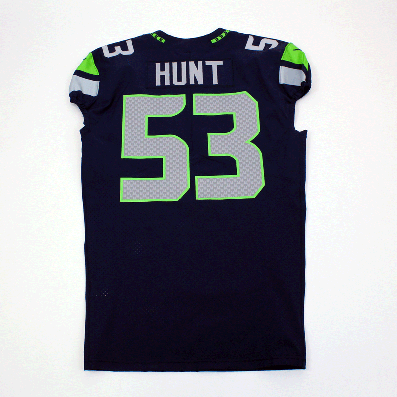 Team-Issued Joey Hunt #53 Home Jersey - SA#10209 – Seattle Seahawks
