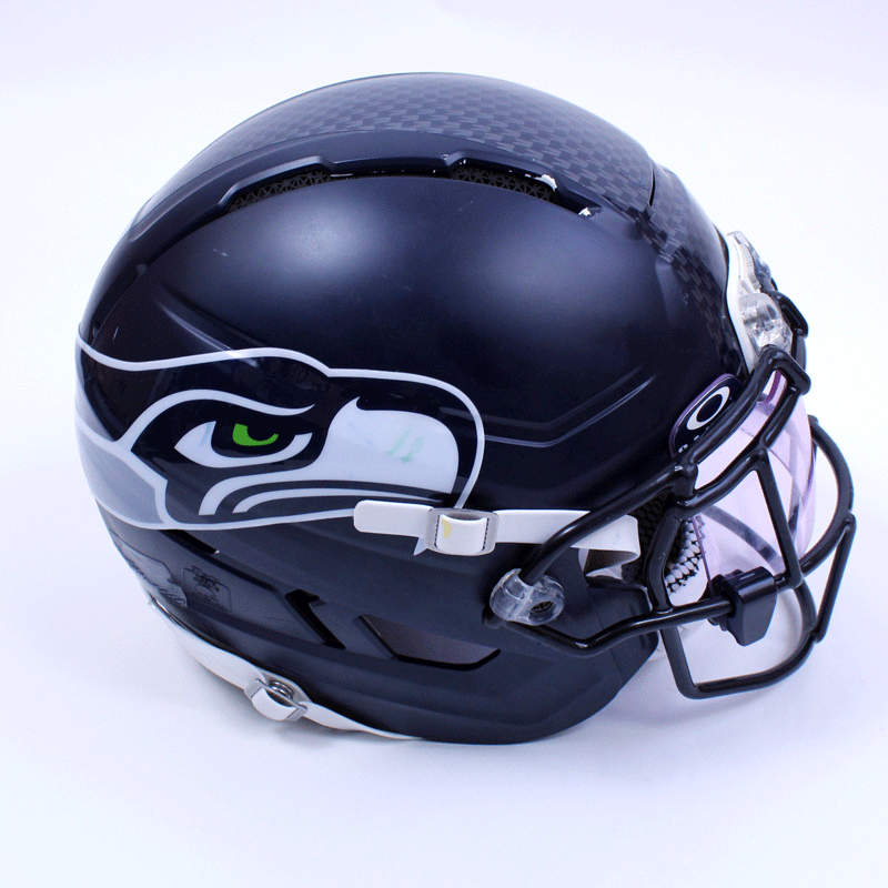 Game-Used Tyreke Smith #59 Helmet vs Las Vegas Raiders 8.7.25 & Green ...