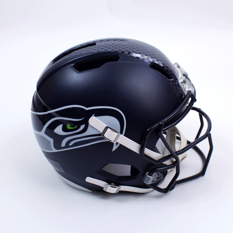 Game-Used Zach Triner #43 Helmet vs Kansas City Chiefs 8.15.25 & Green ...
