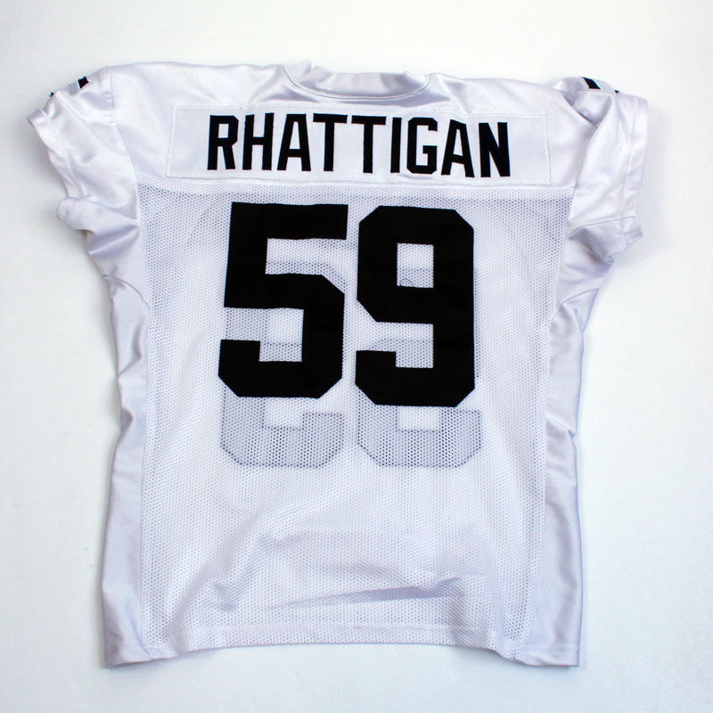 Team-Issued Jon Rhattigan #59 White Practice Jersey - SA#10900 ...