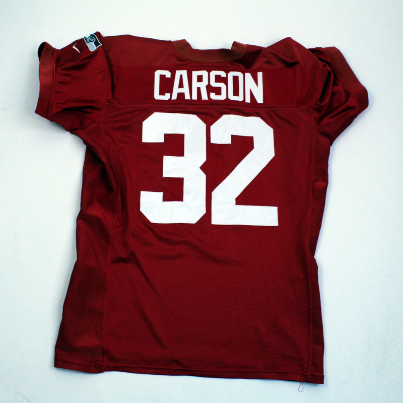 Team-Issued Chris Carson #32 Red Practice Jersey - SA#10935 – Seattle ...