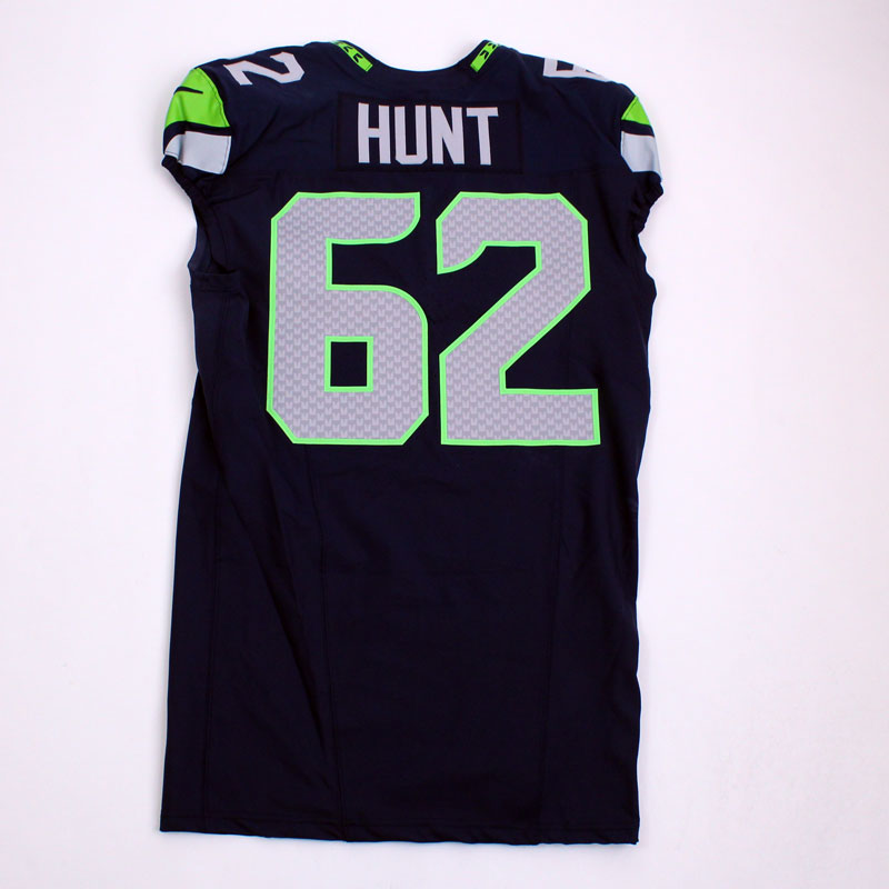 Team-Issued Joey Hunt #62 Home Jersey - SA#11872 – Seattle Seahawks