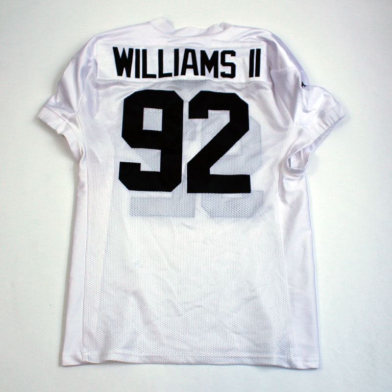 Team-Issued Rason Williams II #92 White Practice Jersey - SA#10908 ...
